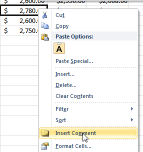 Create Attractive Comments in Excel via Formatting