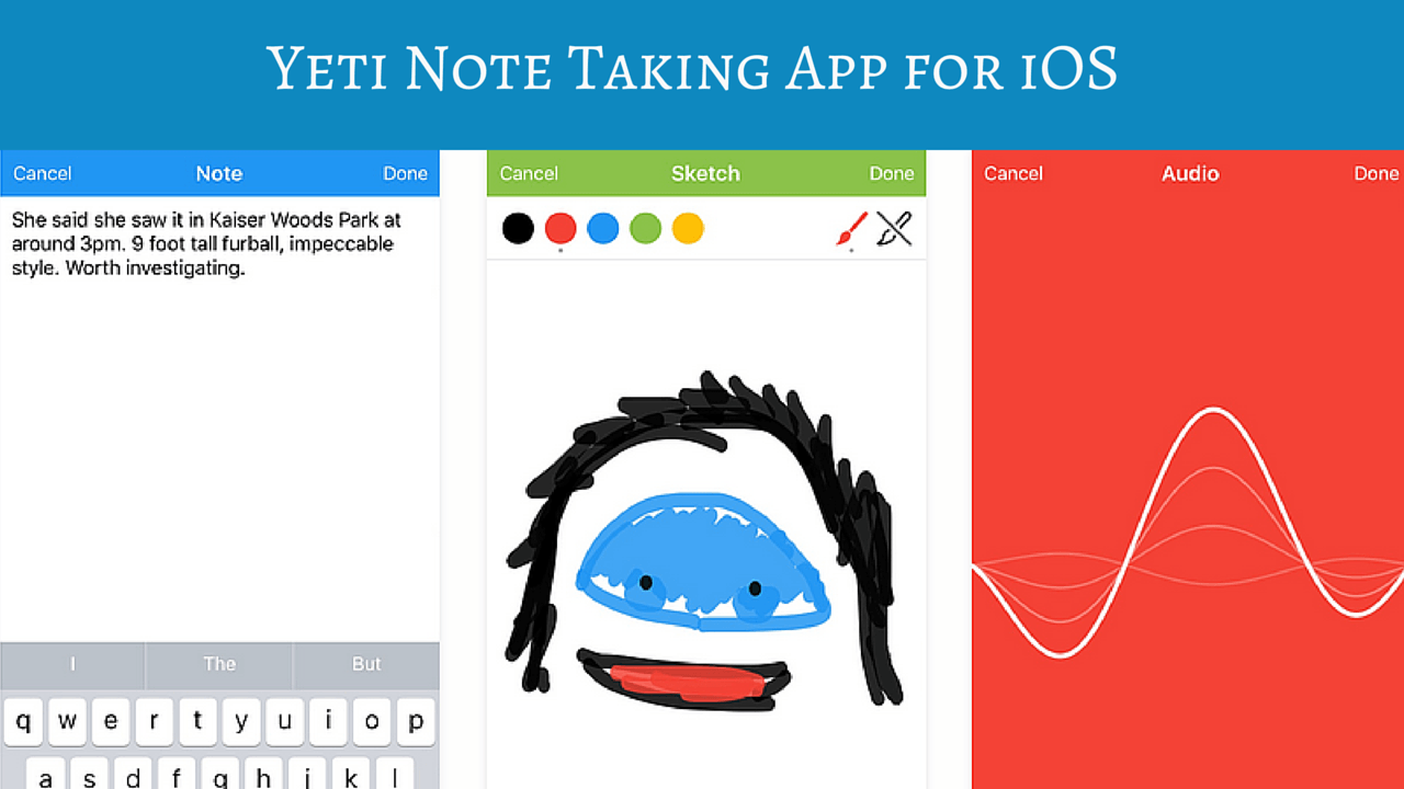 Yeti Note Taking App for iOS Review