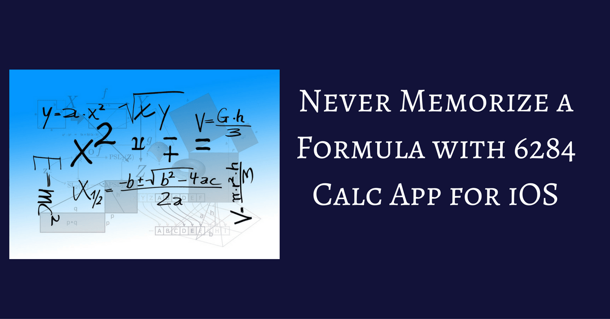 6284 Calc is a Handy Math App to Help You with Homework