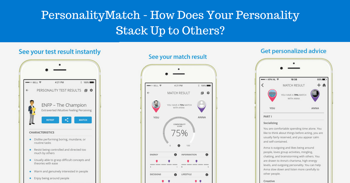 PersonalityMatch - How Does Your Personality Stack Up to Others?