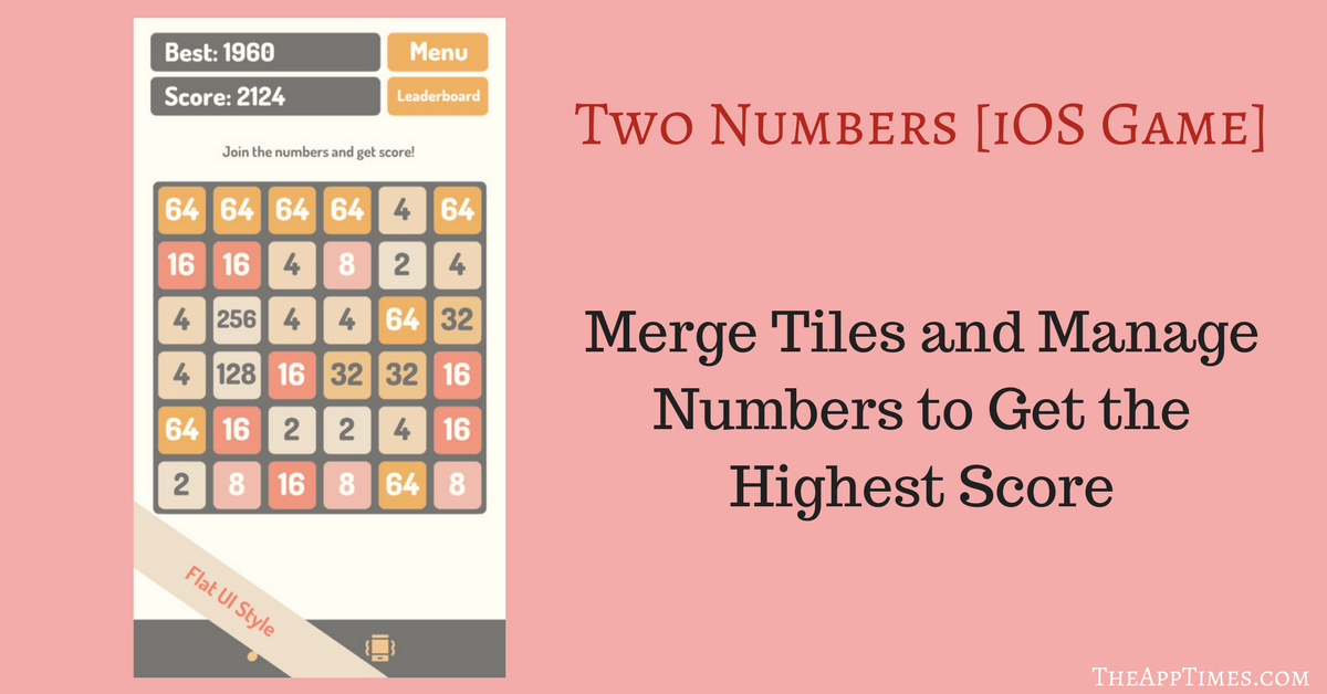 Two Numbers iOS Game Review | Fun with Numbers - TheAppTimes